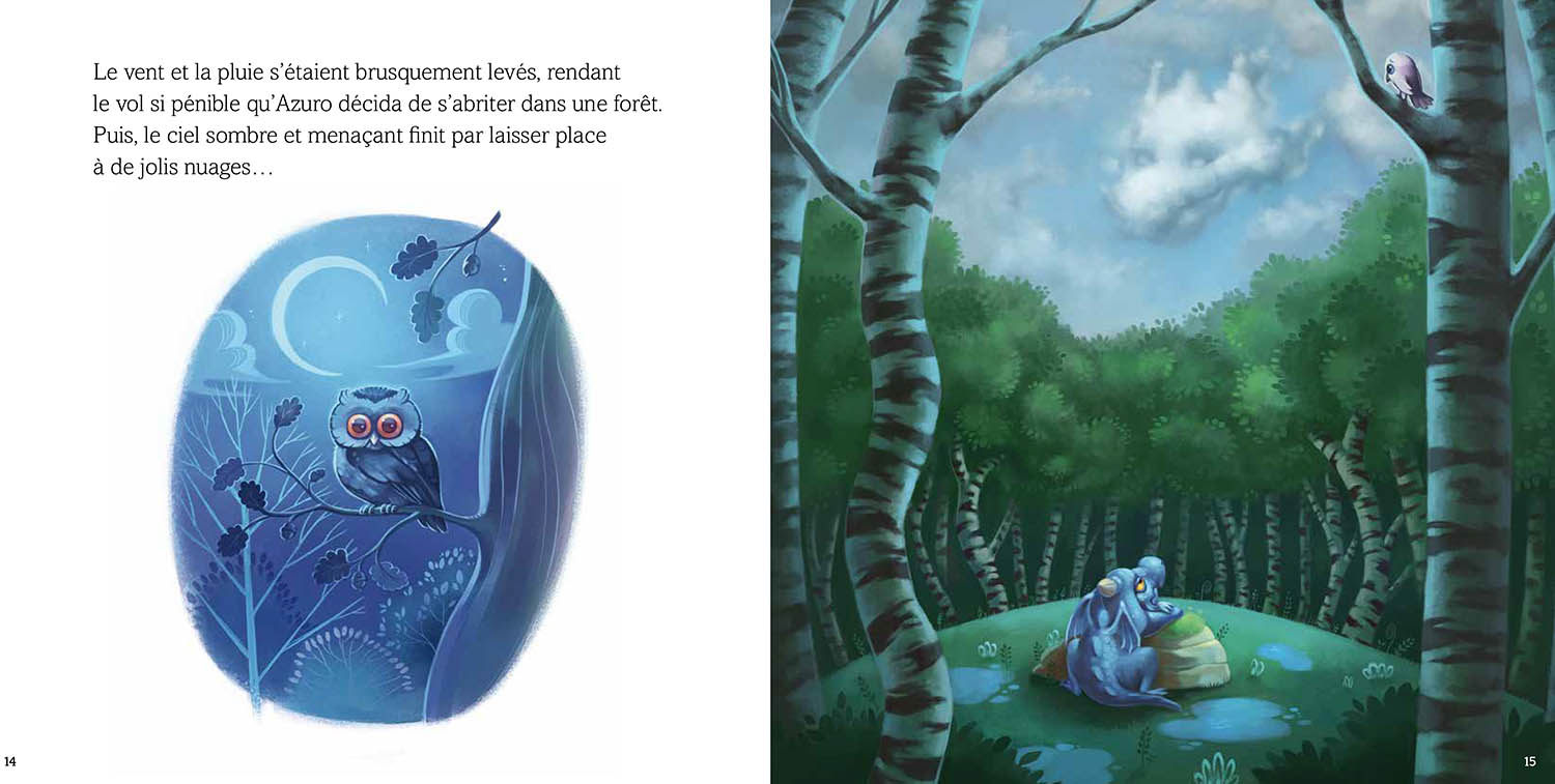 Azuro le dragon bleu - Livres enfants - Éditions Auzou